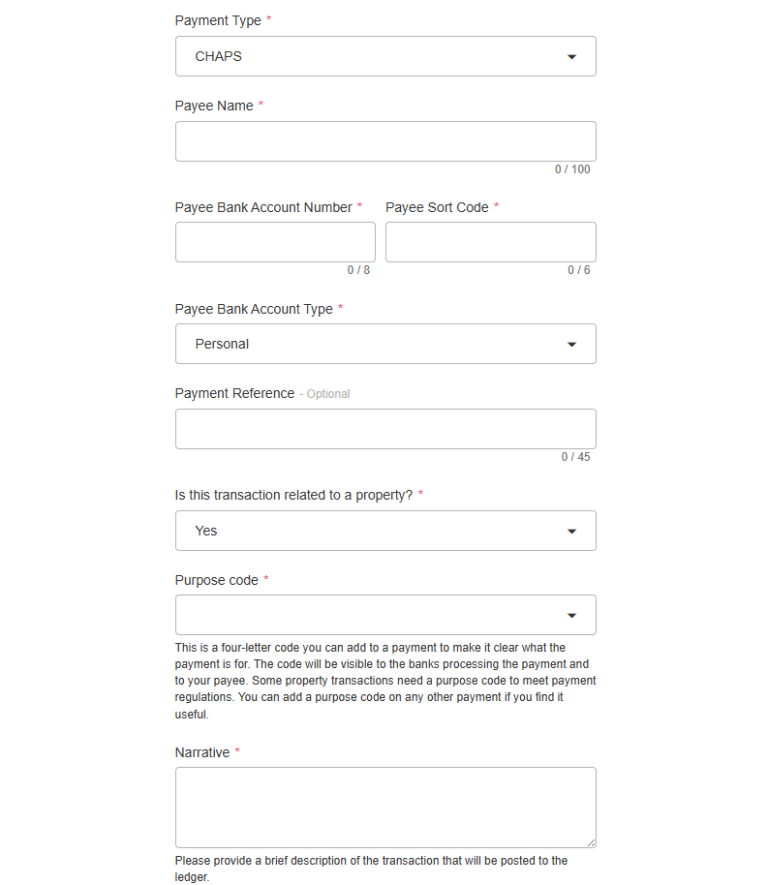 Important Banking Update: Purpose Codes Now Mandatory in CHAPS property ...